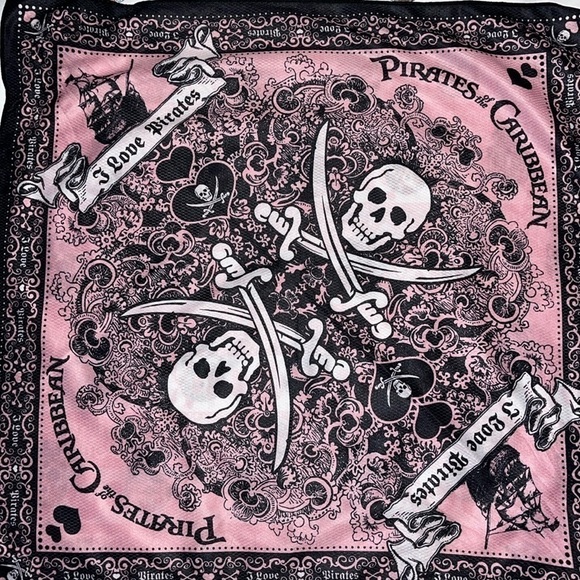 Disney | Accessories | Disney Bandana Pirates Of The Caribbean Pirate ...